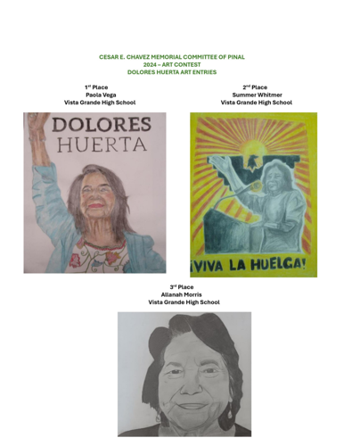 Chavez, Huerta art contest winners announced | Area News | pinalcentral.com