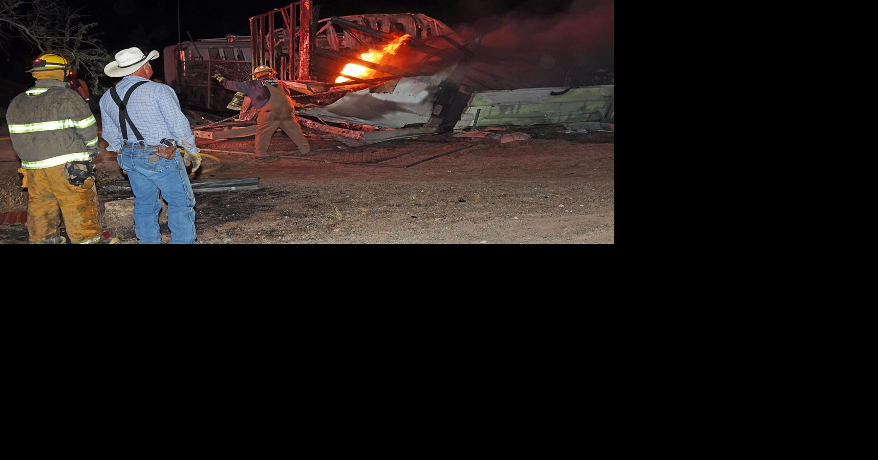 No injuries in semi, storage building fire in western Pinal | News ...