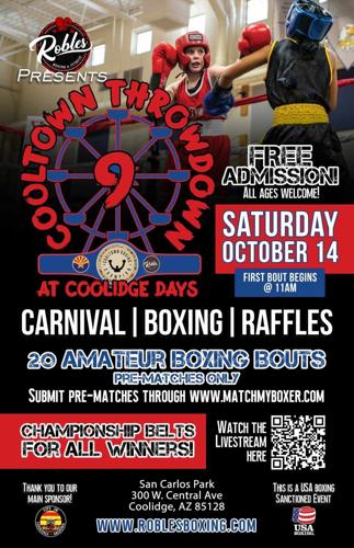 Robles Boxing & Fitness brings Cool Town Throwdown to Coolidge Days ...
