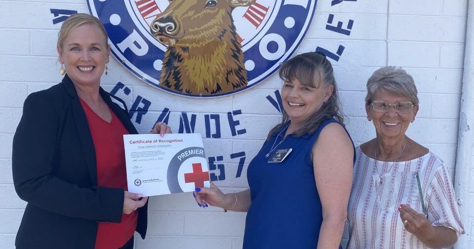 Elks earn certificate for blood collection efforts | Area News ...