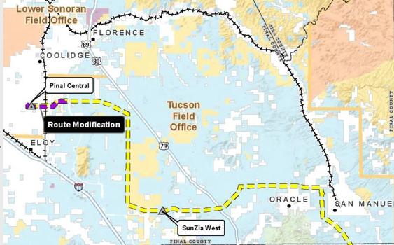 SunZia discusses route of high-voltage lines in Pinal | News ...