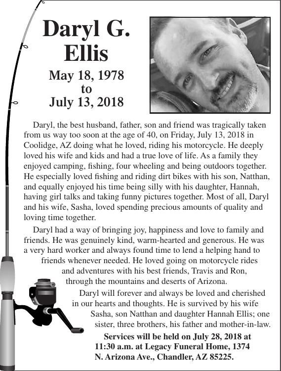 Daryl G. Ellis | Obituaries | pinalcentral.com