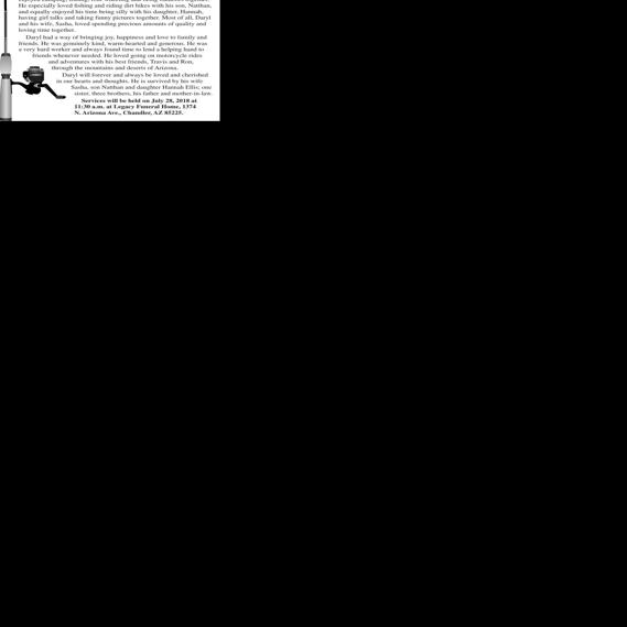 Daryl G. Ellis | Obituaries | pinalcentral.com