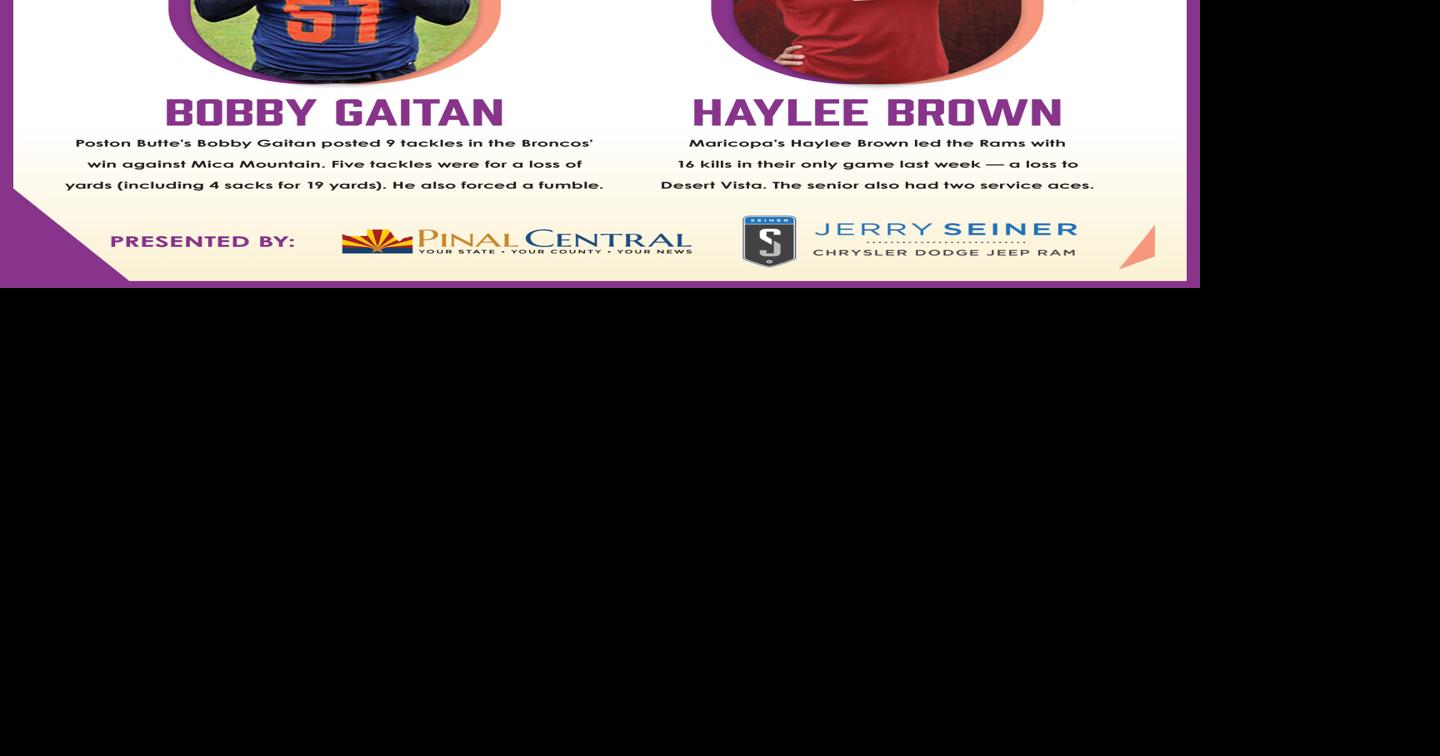 Bobby Gaitan & Haylee Brown, 9/22/22 | Pinal Prep Performer Of The Week ...