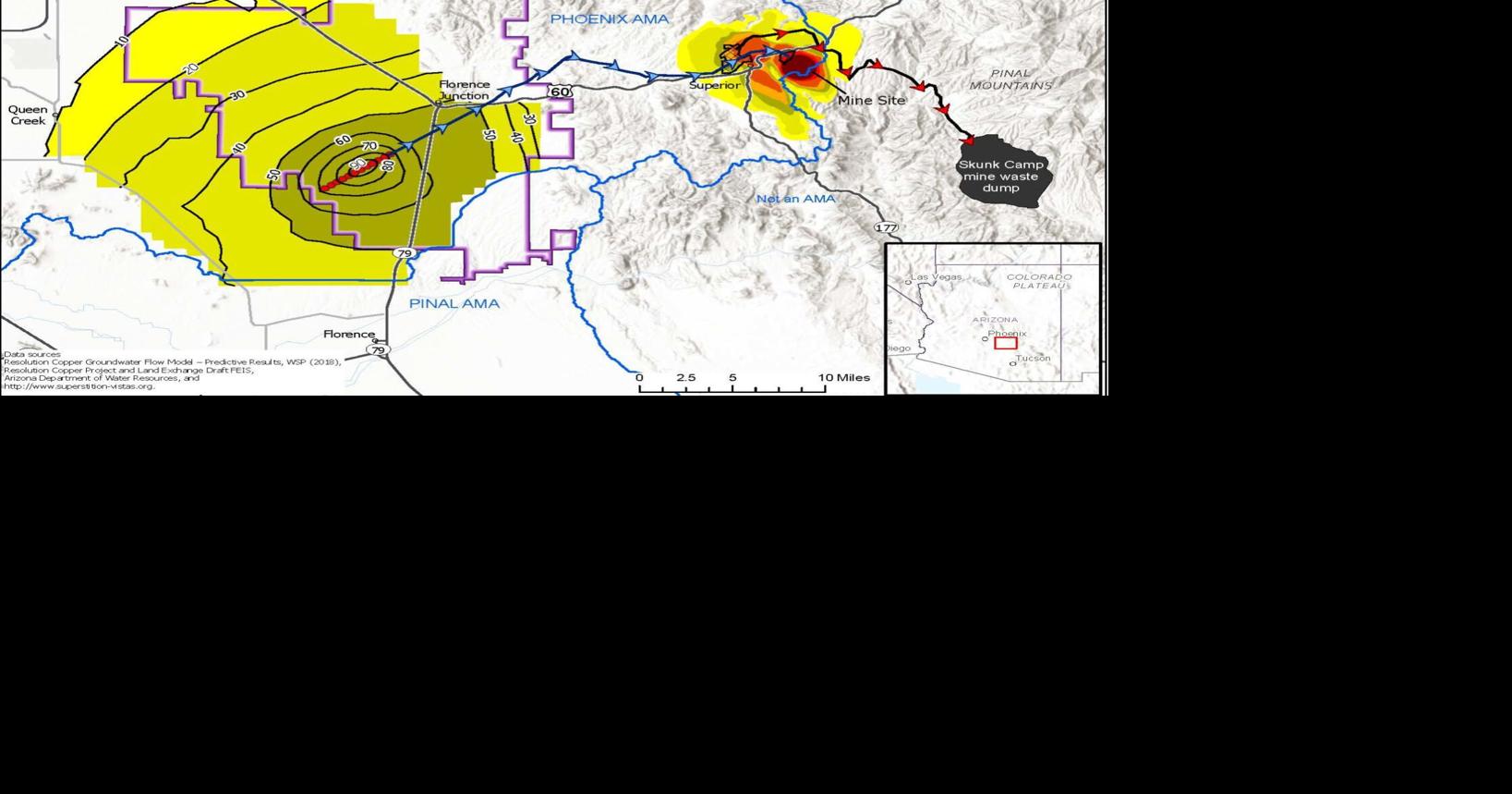 New report updates groundwater estimates for proposed Resolution Copper ...