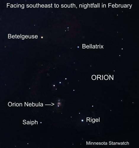 Iconic winter stars, constellations dot the sky in February ...