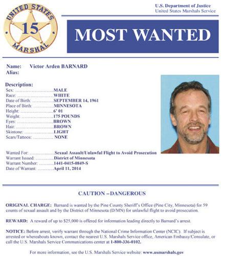 Barnard now among top 15 U.S. Marshals’ ‘Most Wanted’ | Crime ...
