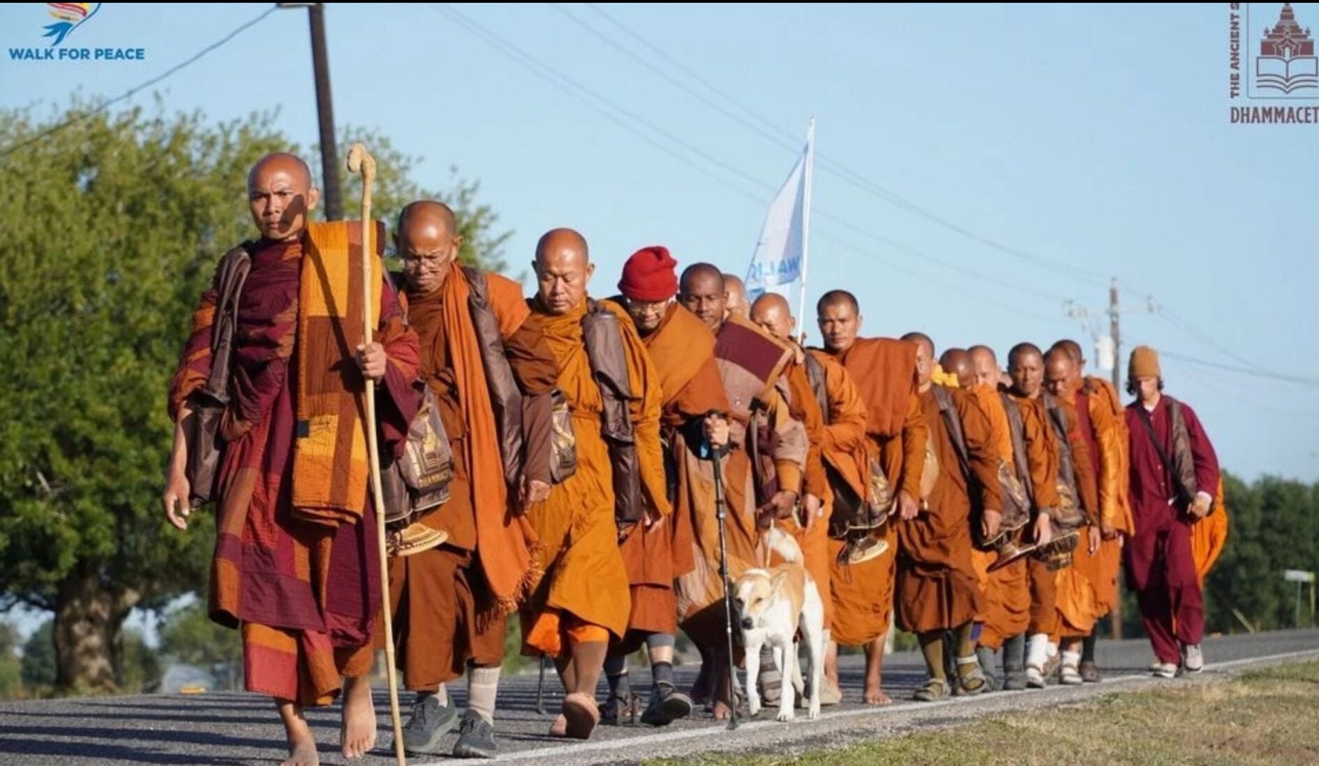 the monks who held there walk of peace is important for understanding ...