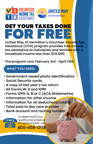 United Way Of Vermillion To Offer Free Tax Preparation Services | Local ...