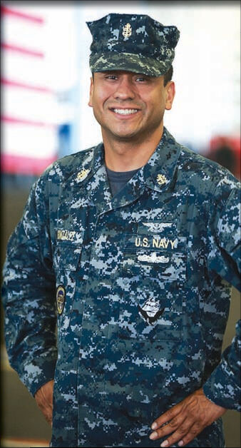 Chief Petty Officer Robert Gonzalez serving aboard USS Harry S. Truman ...
