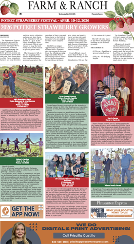 2026 Poteet Strawberry Growers | Agriculture | pleasantonexpress.com