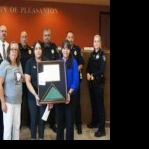 Special flag presentation for Sgt. Saenz | News | pleasantonexpress.com