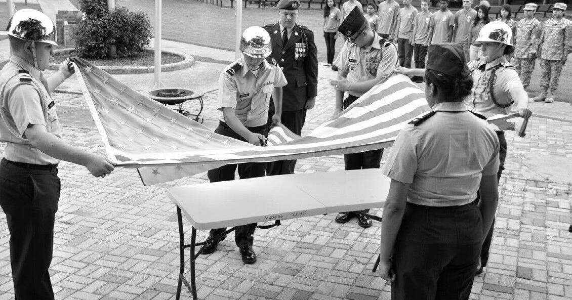JROTC holds flag retirement ceremony | Life & Entertainment | pleasantonexpress.com