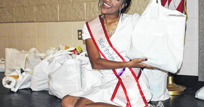 Miss Portsmouth Taylor Corke shows that ‘Love Shouldn’t Hurt’ with ...