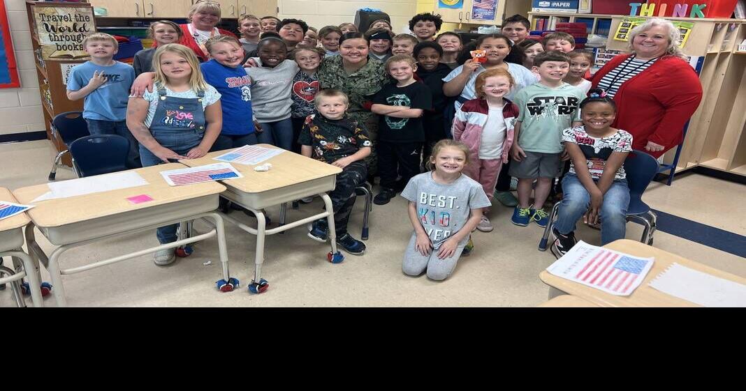 Naval seaman who graduated PHS visits elementary students | Around-town ...