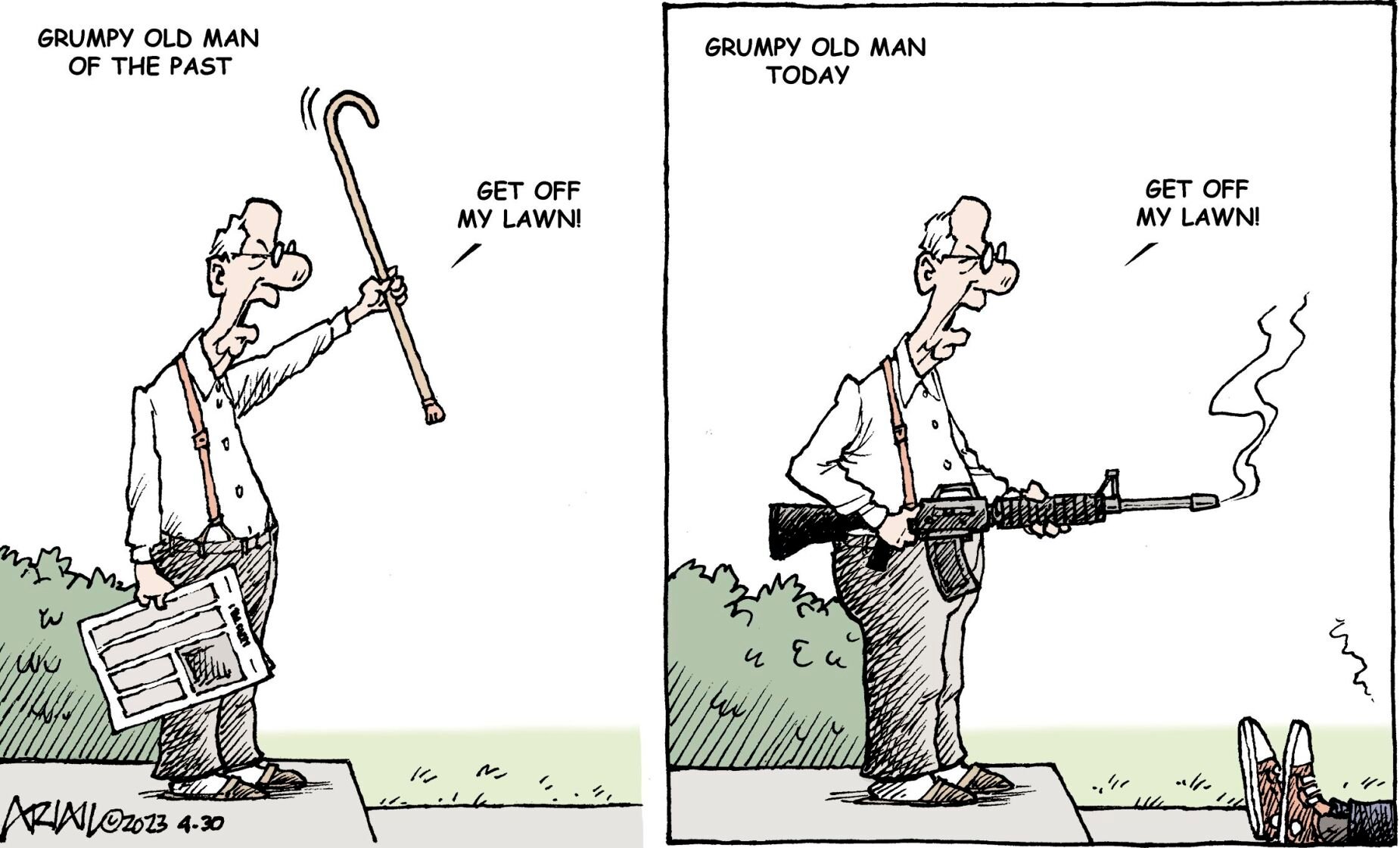 THE EVOLUTION OF THE GRUMPY OLD MAN | Cartoons | postregister.com
