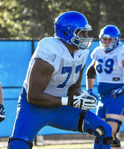 'Ginormous human being' Osuji in the mix at right tackle for Boise ...