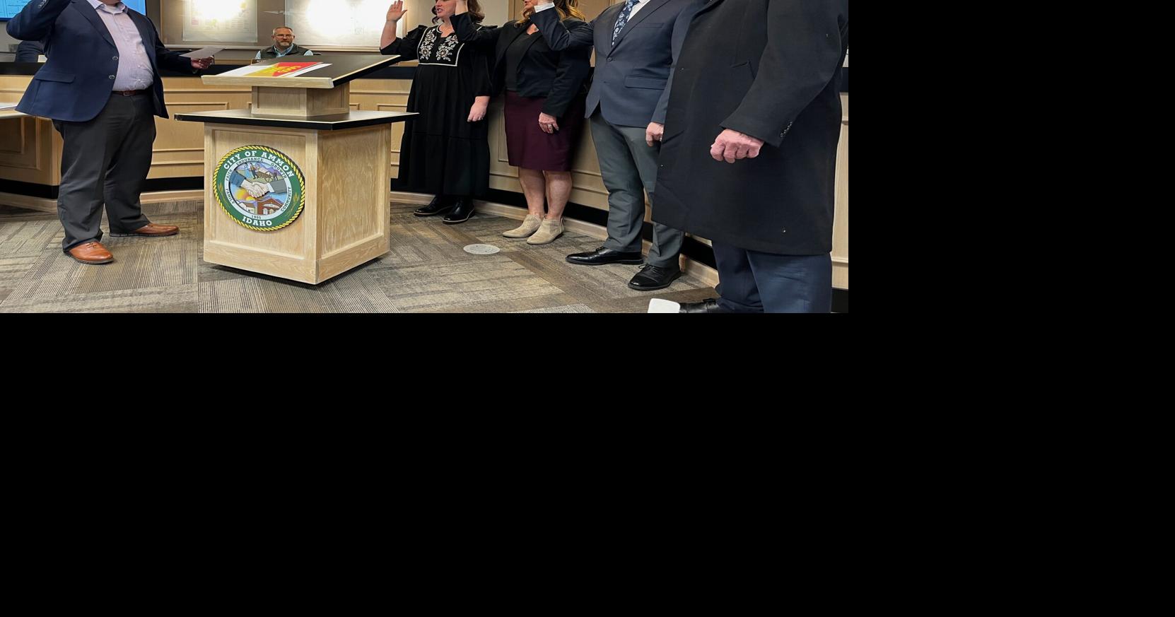 Ammon City Council swears in new council members, approves application ...