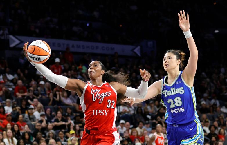 A'ja Wilson scores 32 points as the Aces beat the Wings 99-84 to avoid ...
