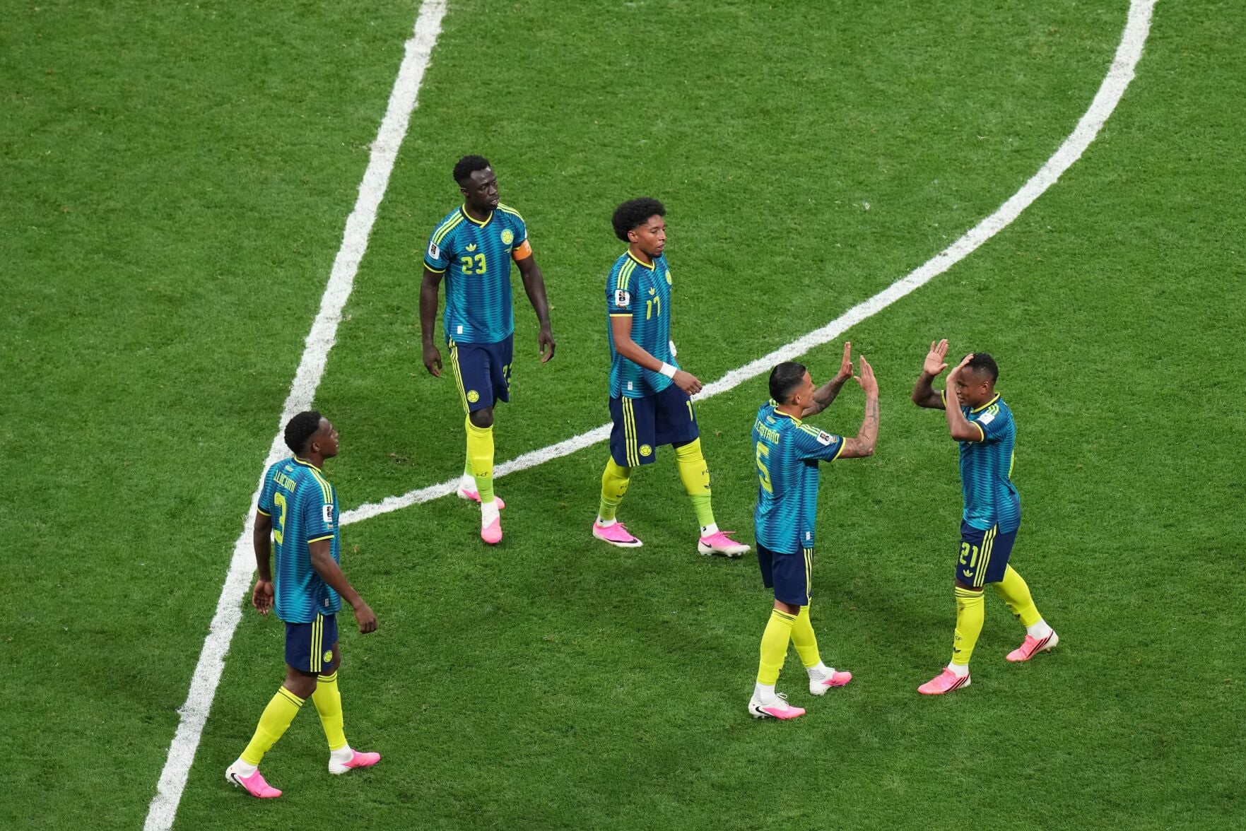 Colombia’s last training session before World Cup match against Congo ...