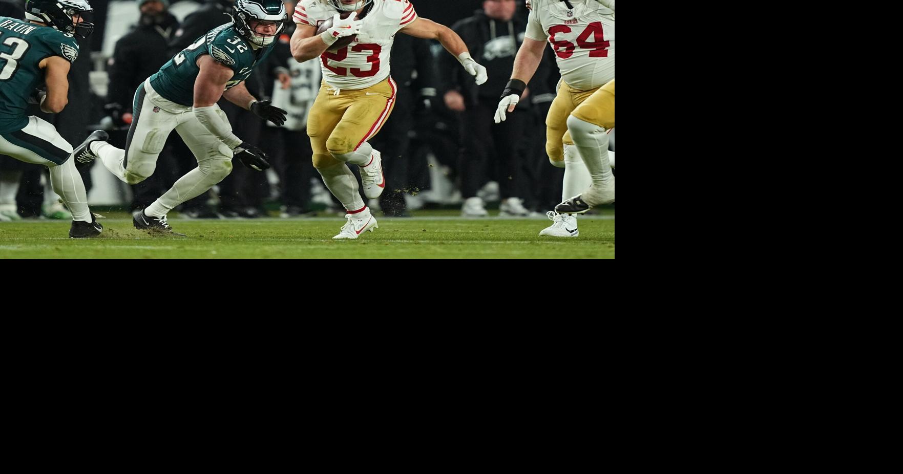 49ers knock out defending champs Eagles 23-19, set up Week 18 rematch ...