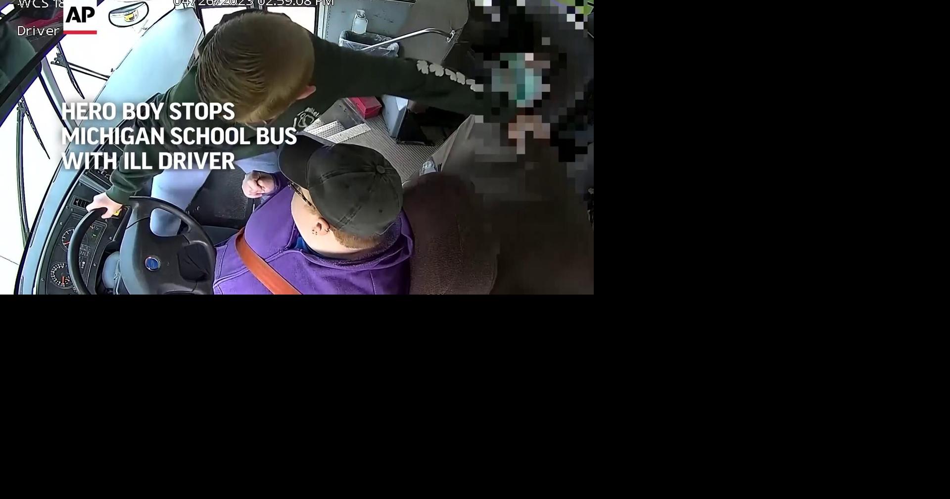 Hero boy stops Michigan school bus with ill driver | | postregister.com