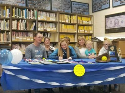 West Jefferson's Kyla Johnson signs to play softball at Miles Community ...