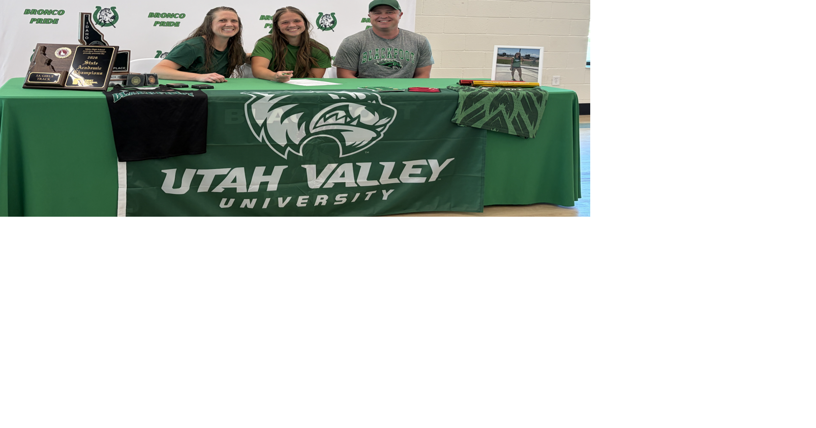 Blackfoot’s Eva Grimm signs with Utah Valley University track and field ...