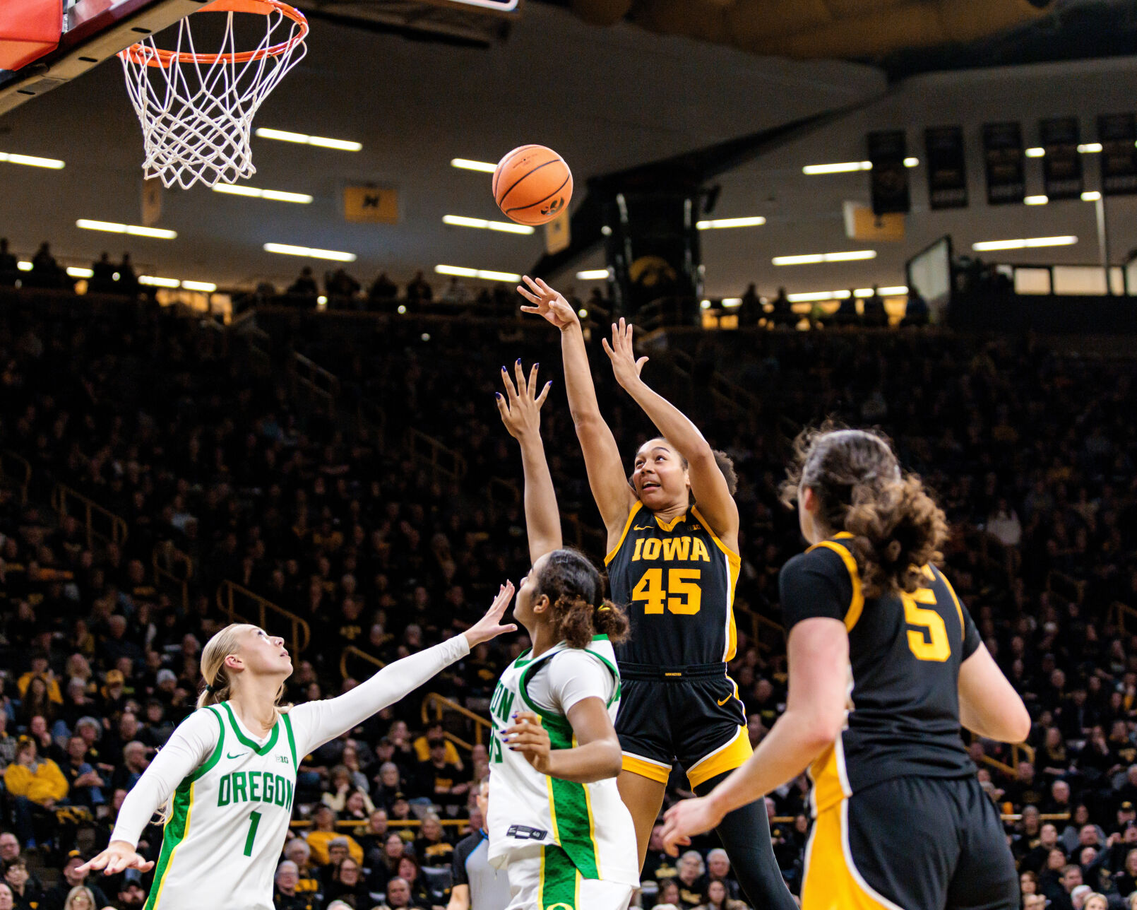 AP women's basketball player of the week is No. 10 Iowa's Hannah ...