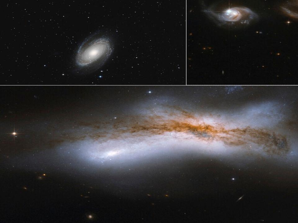 two galaxies colliding