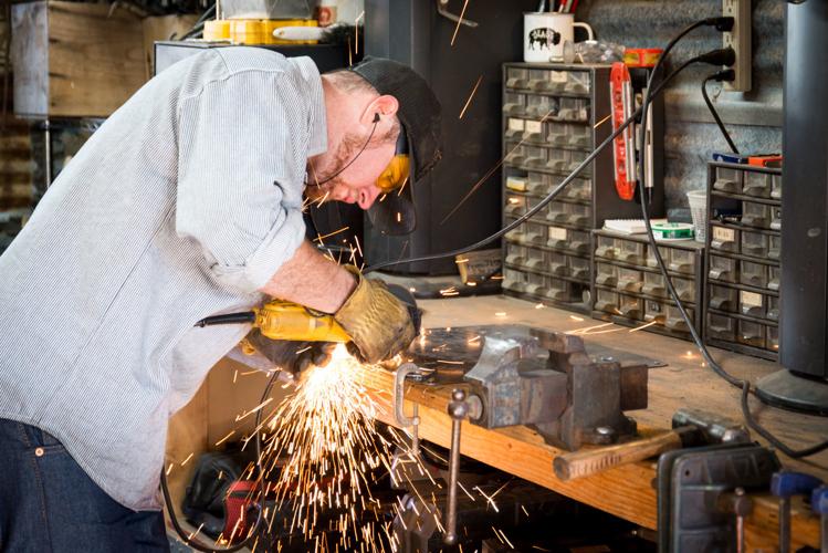 Salmon blacksmith Hayden Ramey forges a reputation in metal artwork ...