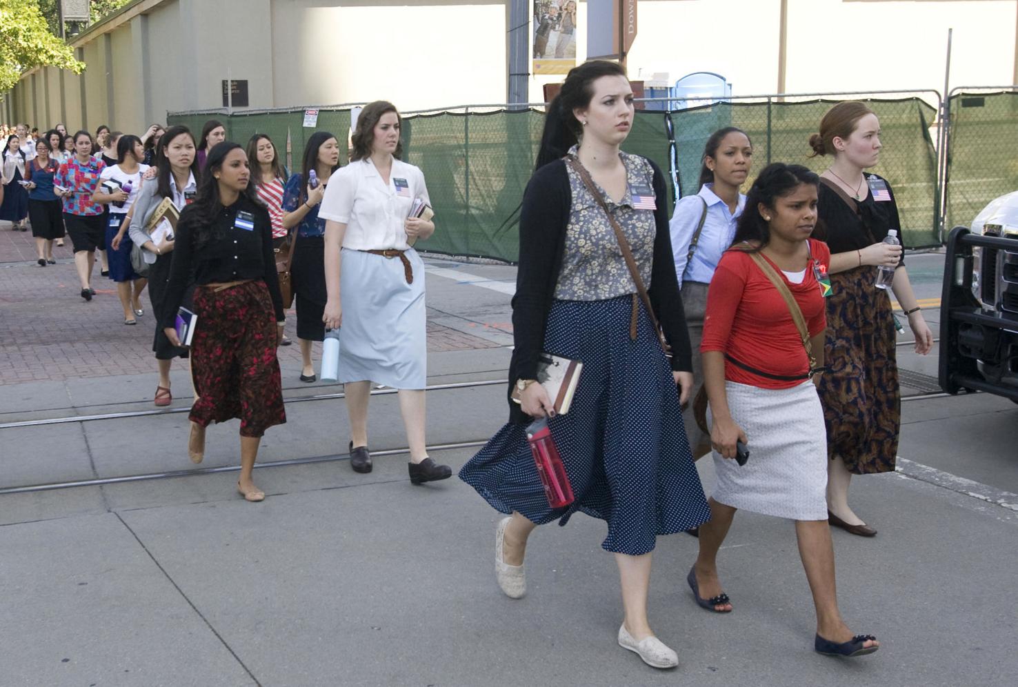 Female LDS Church missionaries given option to wear dress slacks ...