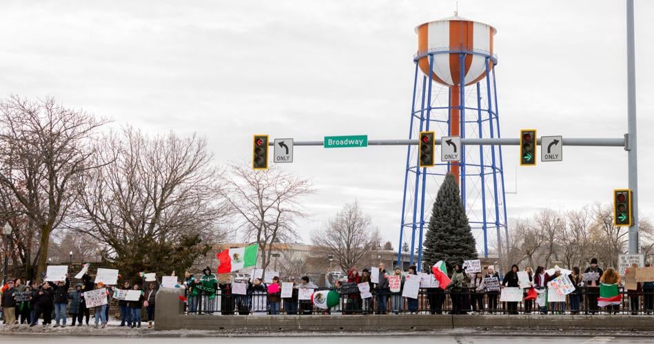 Hundreds gather for peace protest against ICE over weekend | Local News ...