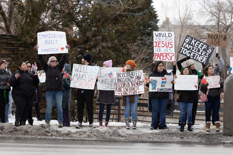 Hundreds gather for peace protest against ICE over weekend | Local News ...