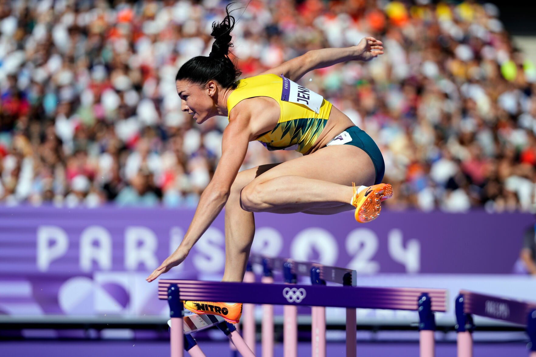 Australian track and field Olympians Michelle Jenneke and Alex Beck ...