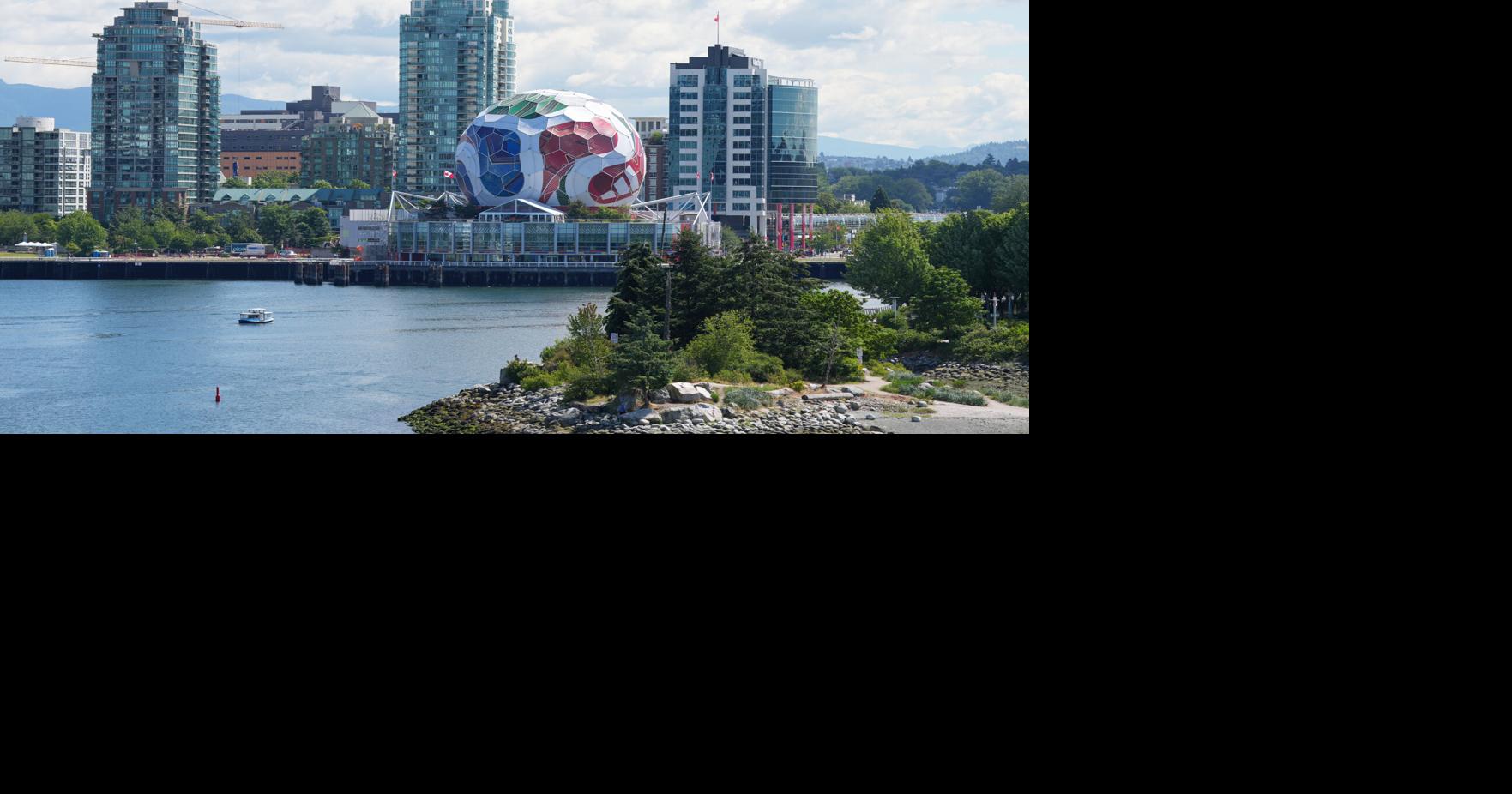 Vancouver turns its Science World museum into a giant 17-story soccer ...