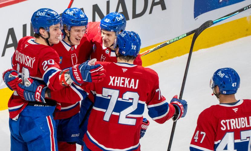 Alexandre Texier has hat trick in the Canadiens' 6-2 victory over the ...