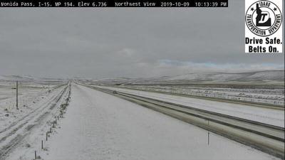 Monida Pass on I-15 reopens after early fall snowstorm | Local News ...