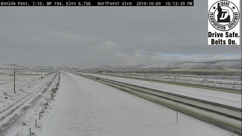 Monida Pass on I-15 reopens after early fall snowstorm | Local News ...