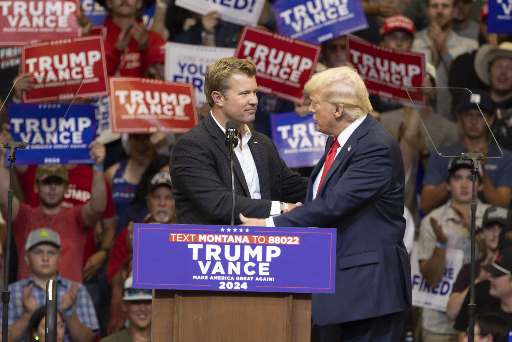 Trump headlines Montana rally after plane was diverted but landed ...