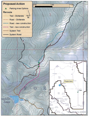 Forest Service seeks comments on road/trail reroute to Packsaddle Lake ...