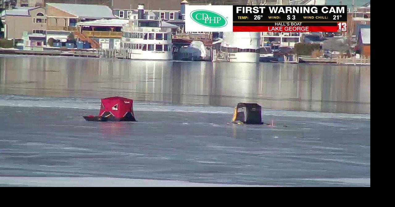 BLOG: Two days into Lake George ice, brave anglers are trying it