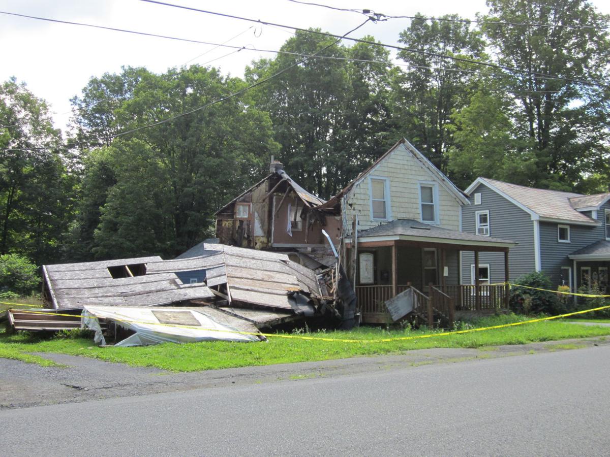 Village officials hear update on cleanup of collapsed house