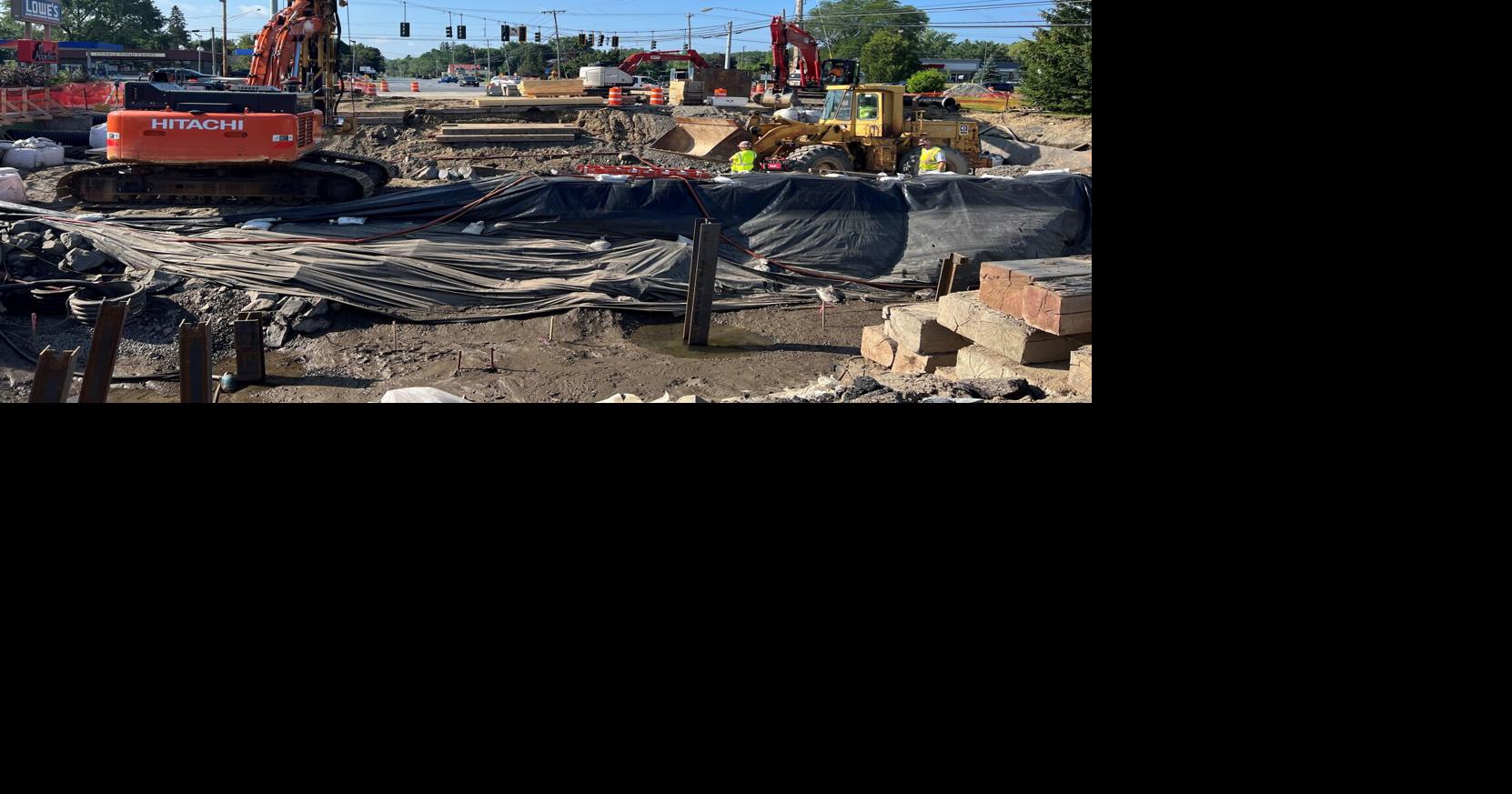 Bay Road bridge construction progressing