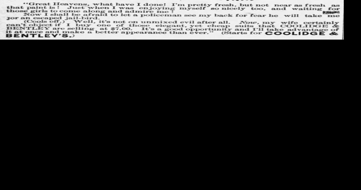 The History Beat: From 1890: Merchants follow cartoon advertising trend