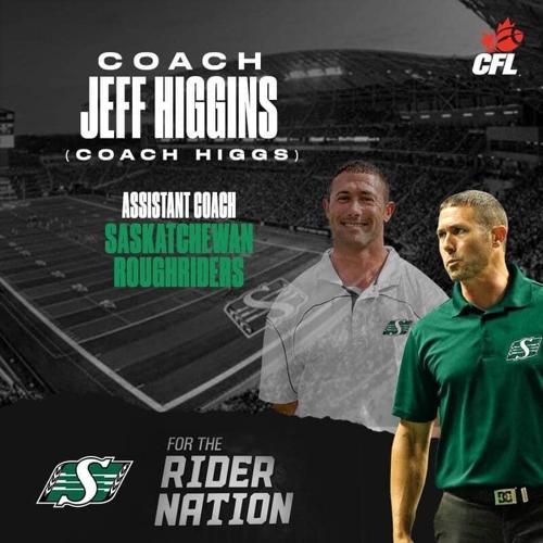 Jeff Higgins hired as assistant coach in Saskatchewan