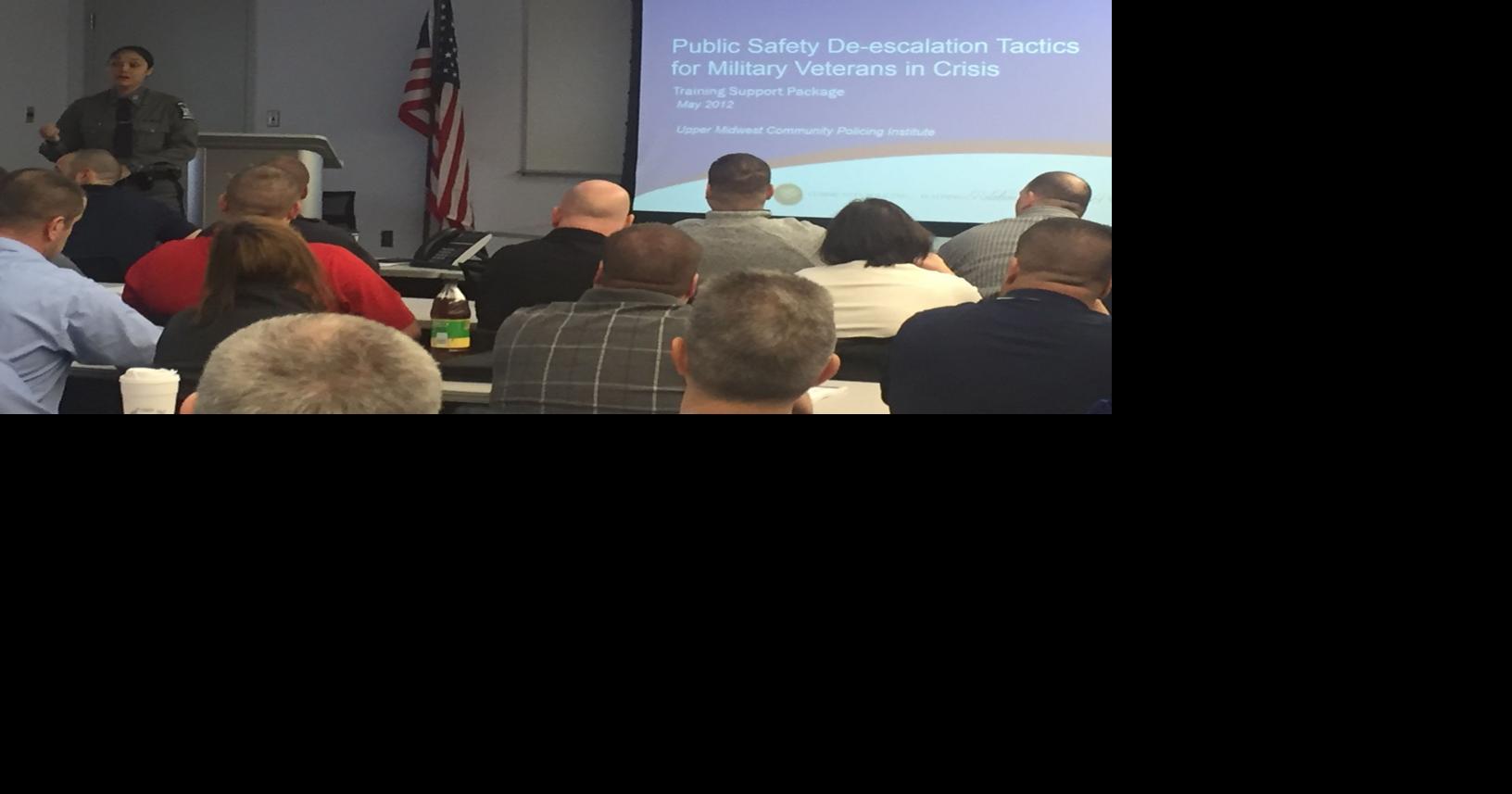 Police learn to defuse situations with veterans