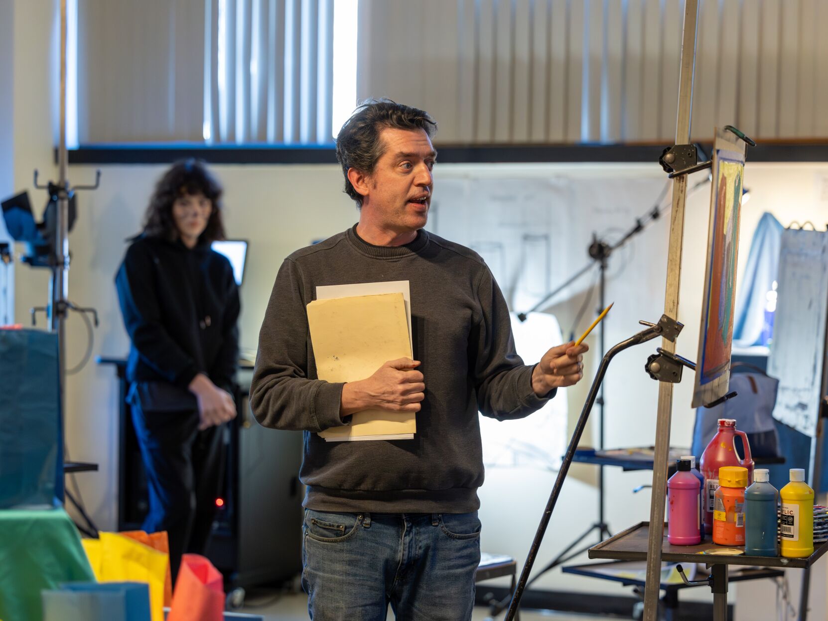 SUNY Adirondack professor shares colleague portraits, art exploring lines