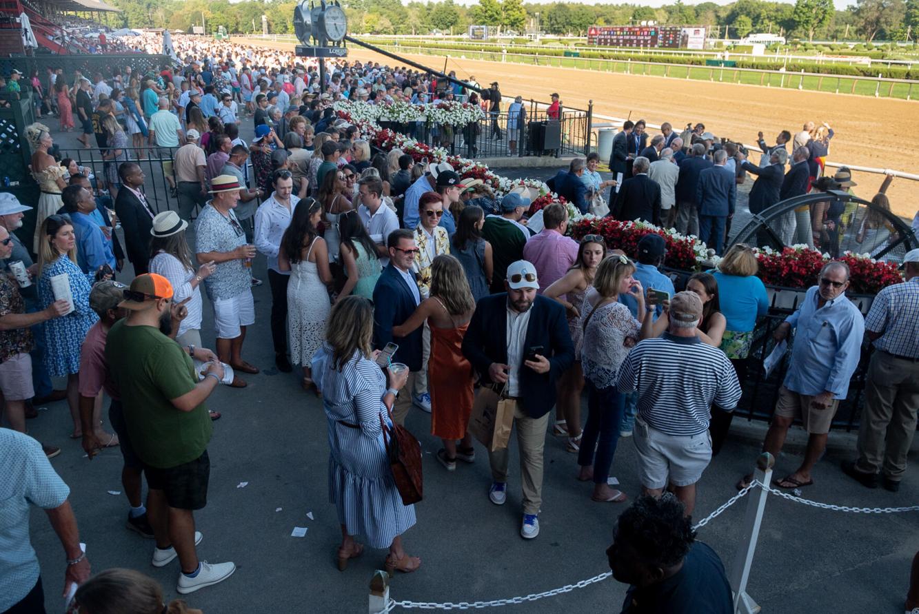 Grandstand and clubhouse seating at Saratoga Race Course will be the ...