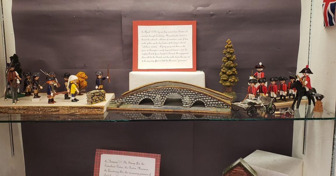 Revolutionary War in miniature at the Bolton Free Library